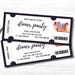 Custom Dinner Party Coupon, Printable Surprise Dinner Party Invitation ...