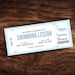 Editable Swimming Lesson Coupon, Custom Swim Lessons Ticket Template ...