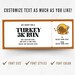 Editable Turkey 5k Run Ticket Template, Custom Thanksgiving 5k Race ...