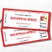 Editable Holiday Shopping Spree Coupon Template, Custom Shopping Ticket ...