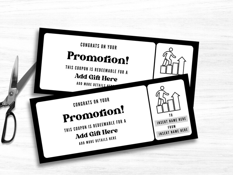 Editable Promotion Gift Certificate Template, Custom Happy Promotion ...
