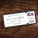 Editable Drive-in Movie Theater Ticket Template, Custom Drive-ins Movie ...