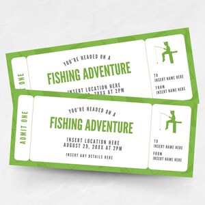 Editable Fishing Trip Gift Certificate, Custom Fishing Adventure Coupon ...