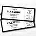 Editable Karaoke Night Coupon, Custom Karaoke Date Ticket Template ...