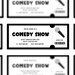 Custom Comedy Show Ticket Template, Printable Comedy Event Coupon ...