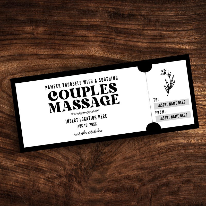 Couples Birthday Massage - Etsy