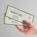 Editable Round of Golf Gift Certificate, Custom Round of Golf Coupon ...