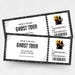 Editable Ghost Tour Coupon, Custom Spooky Ghost Tour Ticket Template ...