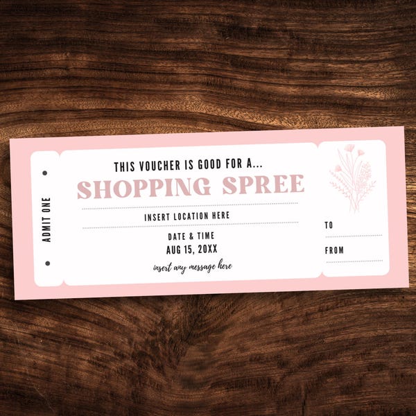 Editable Movie Night Coupon, Custom Movie Voucher, Digital Ticket ...