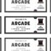 Custom Arcade Ticket Template, Editable Arcade Coupon, Surprise Video ...