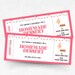 Editable Homemade Dessert Coupon, Printable Baked Good Ticket Template ...