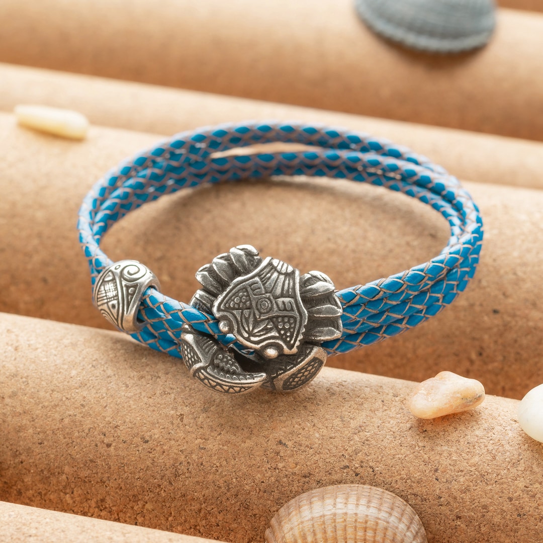 Nautical Bracelet With Crab and Bead Maori Pattern for Men Women Him ...