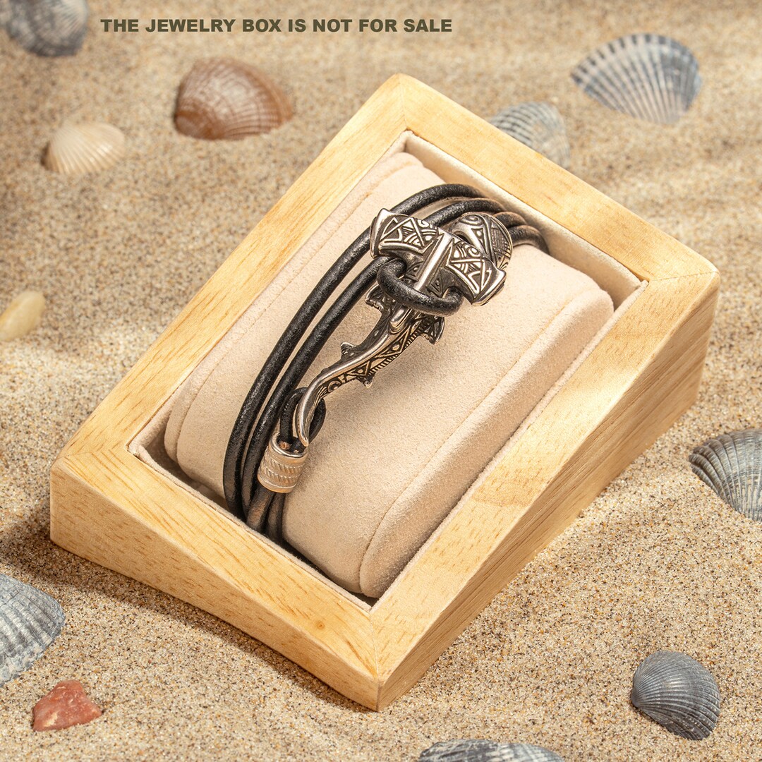 Ocean Bracelet With Hammerhead Shark - Bangle Maori Style Gift for Men ...