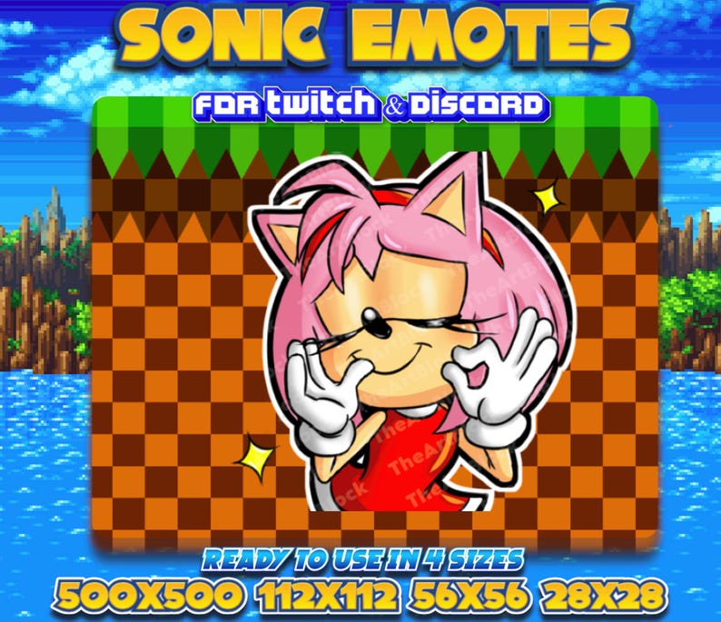 Sonic the Hedgehog Emotes Pack: Twitch/discord Chibi Emotes (digital ...