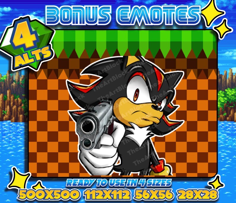 Sonic the Hedgehog Emotes Pack: Twitch/discord Chibi Emotes (digital ...