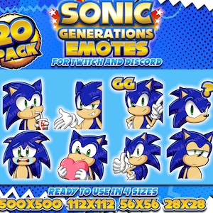 20+ Sonic & Shadow Emote Pack | 4 Animated | 16 Static |twitch/discord ...