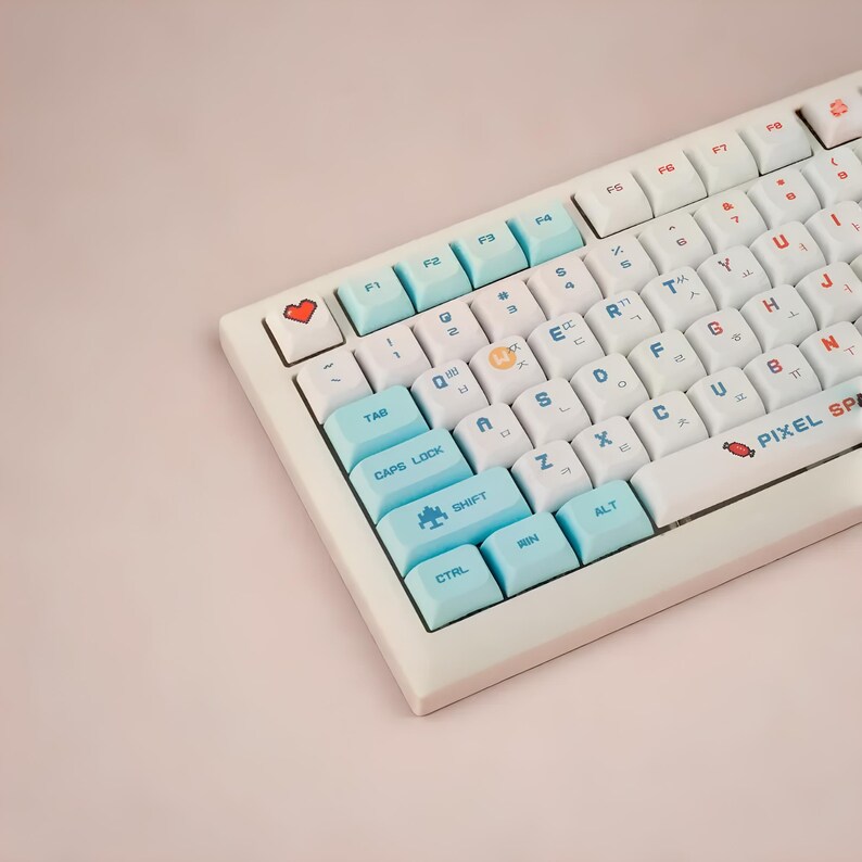 Pixel Wars PBT Keycaps - Side Print Light Transmission Cherry Profile ...