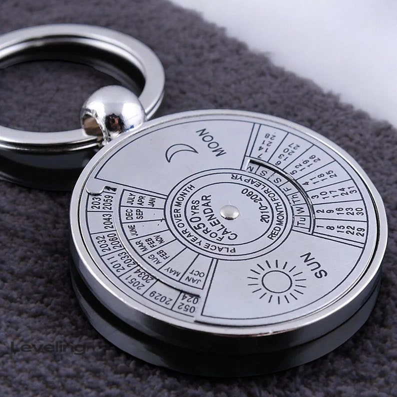 50 Years Perpetual Calendar Keychain With Bottle Opener Astrology Key ...