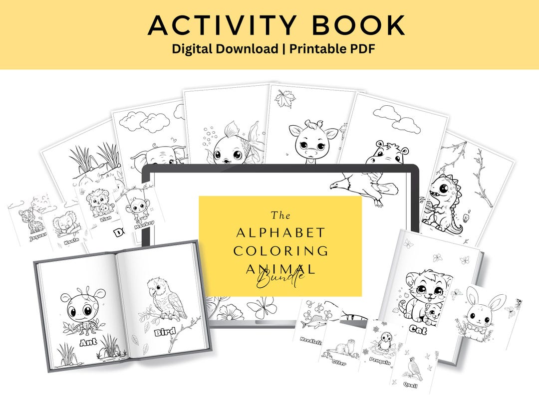 Alphabet Animal Worksheet for Kids With Simple Illustration Explore and ...