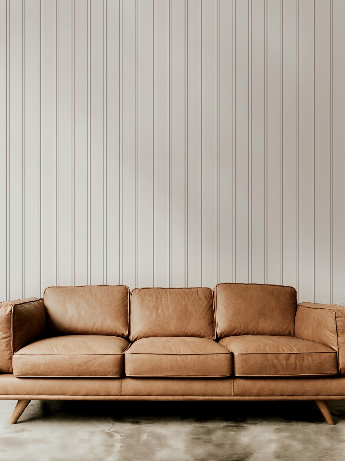 Taupe Pinstripes Wallpaper, Peel and Stick or Pre-pasted Wallpaper - Etsy