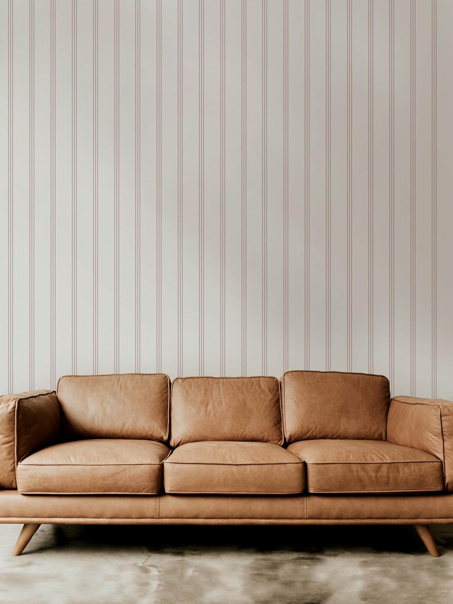 Taupe Pinstripes Wallpaper, Peel and Stick or Pre-pasted Wallpaper - Etsy