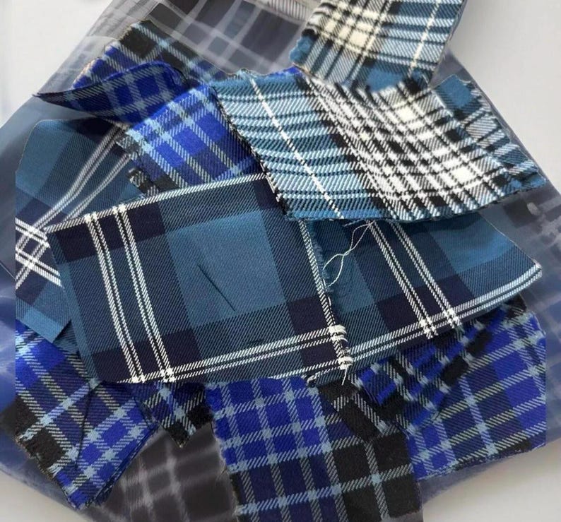 Tartan Scottish Mixed Colours 100% Wool 500g Remnants Packs - Etsy