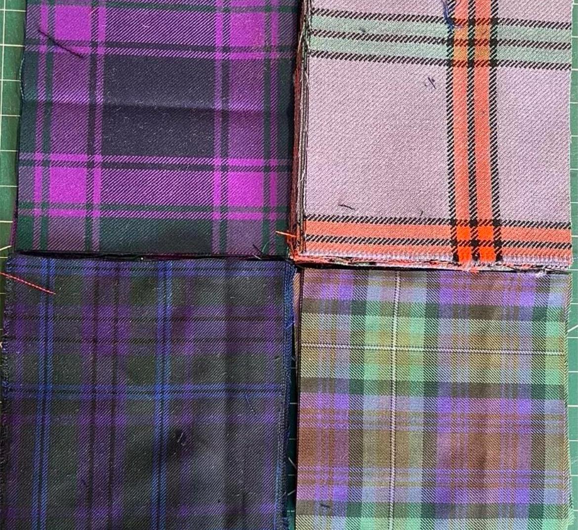 Tartan Wool Quilting Squares: 6x6-inch Mixed Colors, Packs of 10 - Etsy