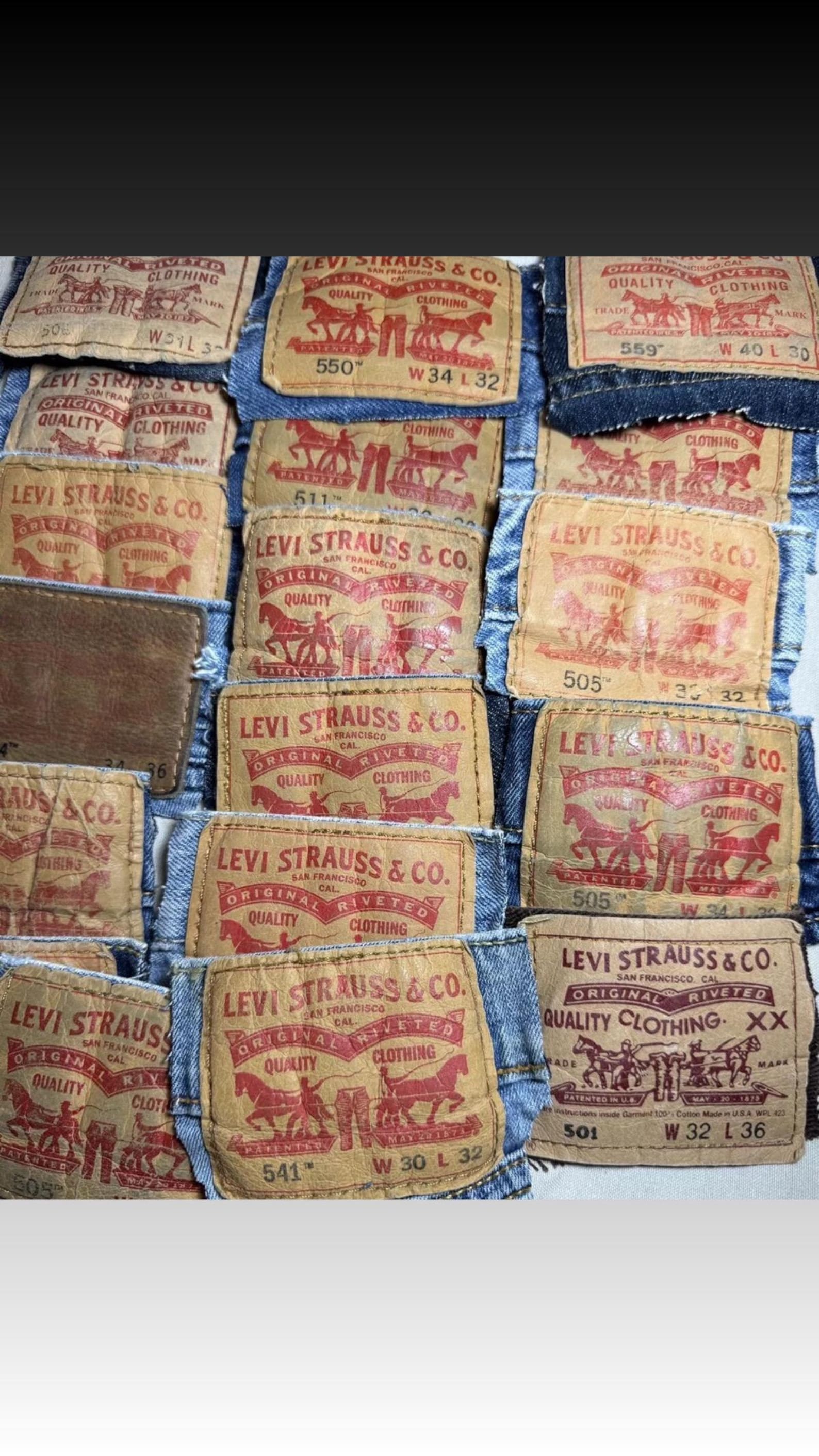 Levi’s Vintage Back Tags X3 Labels Mix of Numbers - Etsy