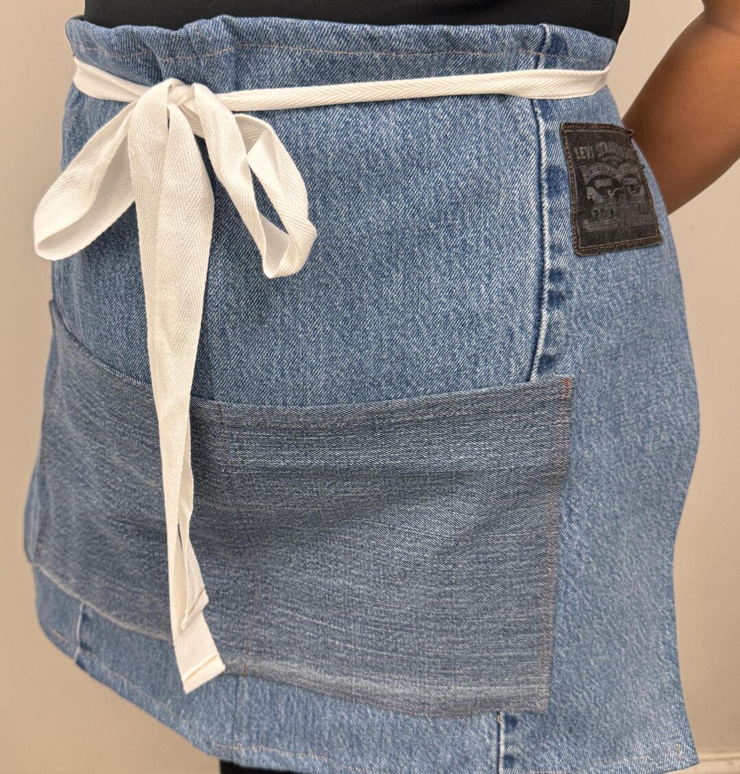 Levi’s Reworked Waist Apron With Pockets Blue / Black Denim One Size ...