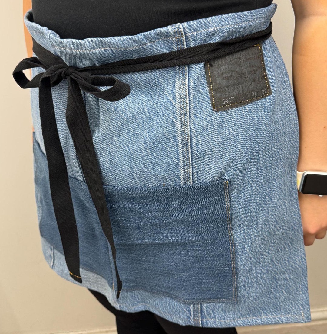 Levi’s Reworked Waist Apron With Pockets Blue Denim - Etsy