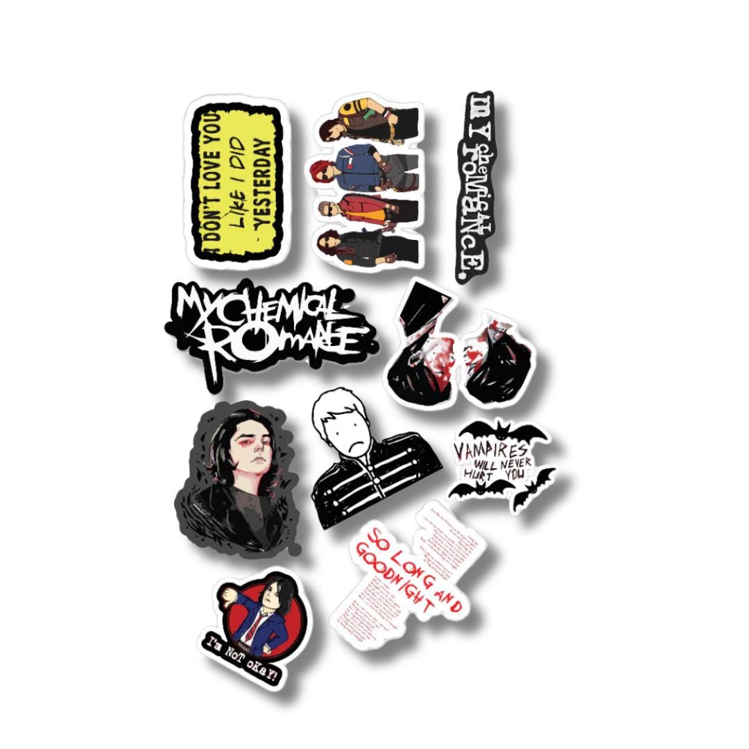 My Chemical Romance Sticker Pack Waterproof V2 - Etsy