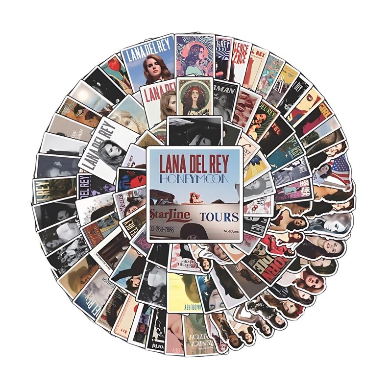 100 Pcs Lana Del Rey Sticker Pack - Etsy UK