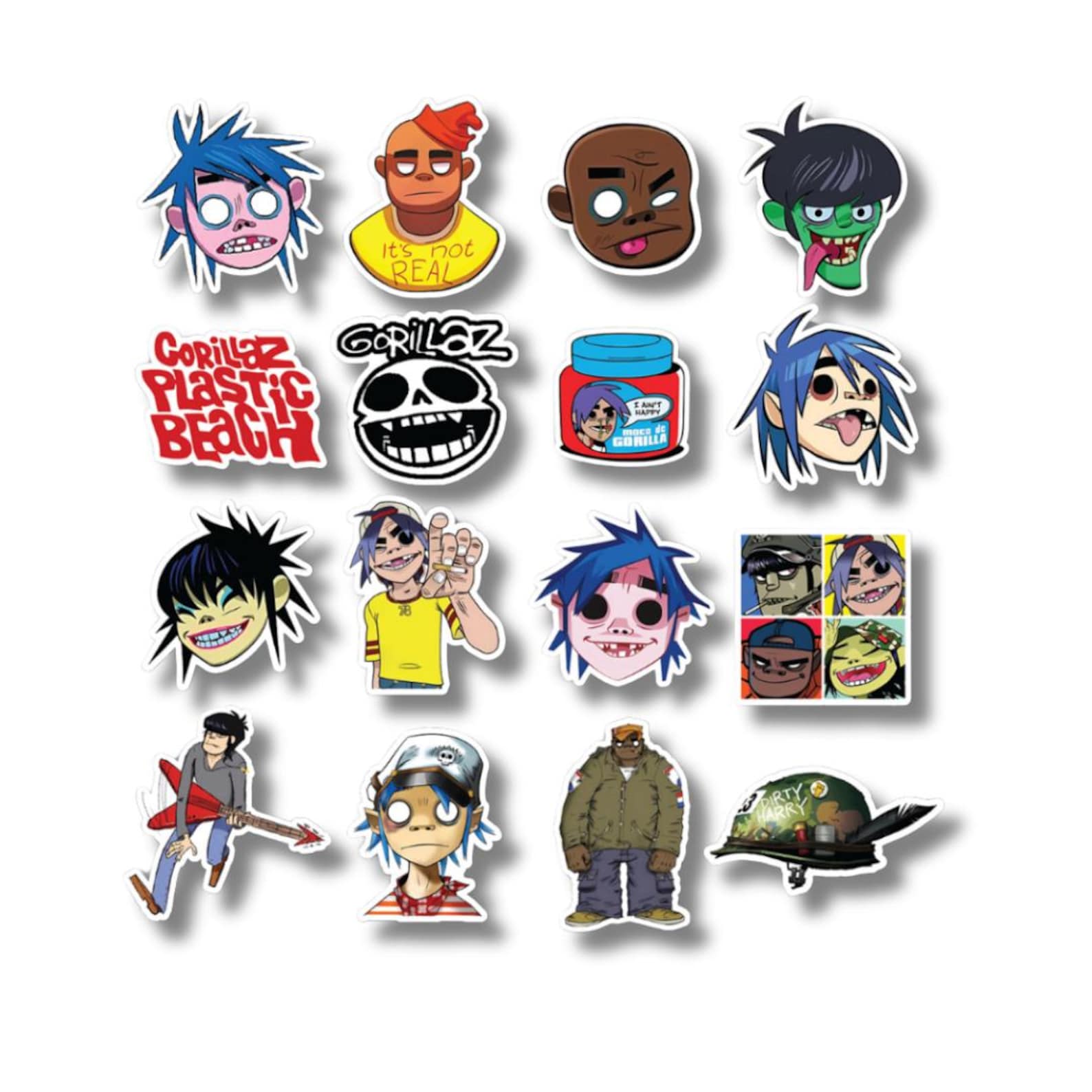 30 Pcs Gorillaz Sticker Pack Waterproof - Etsy