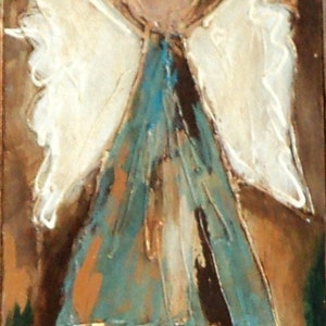 Hand Painted Custom Original Angel Mixed Media Fine Art Angel Notecards ...