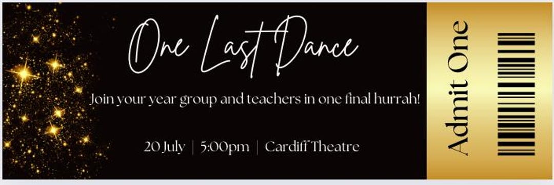 Prom Invite Leavers Party Invitation - Etsy