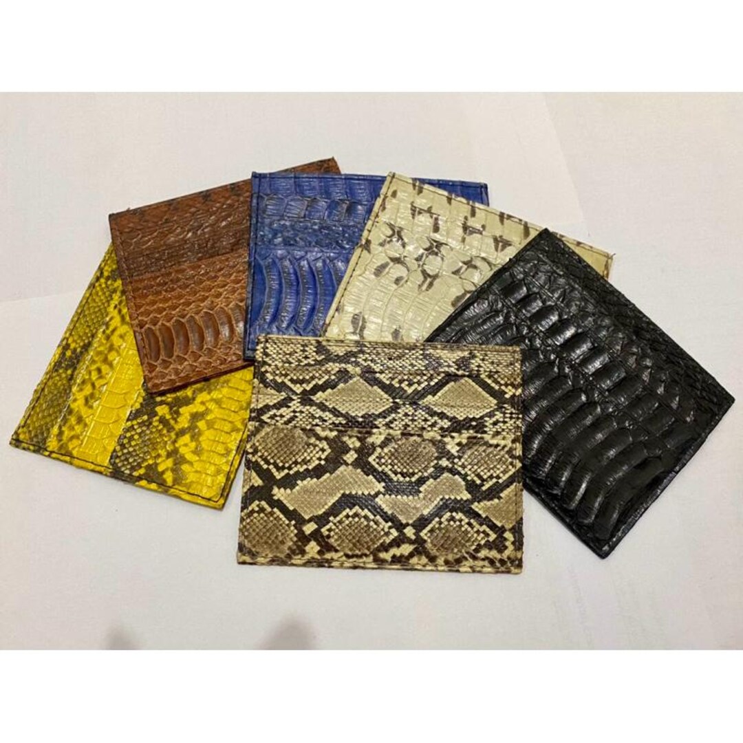 Genuine Snake Skin Money Clips Card Holder Wallet - Etsy