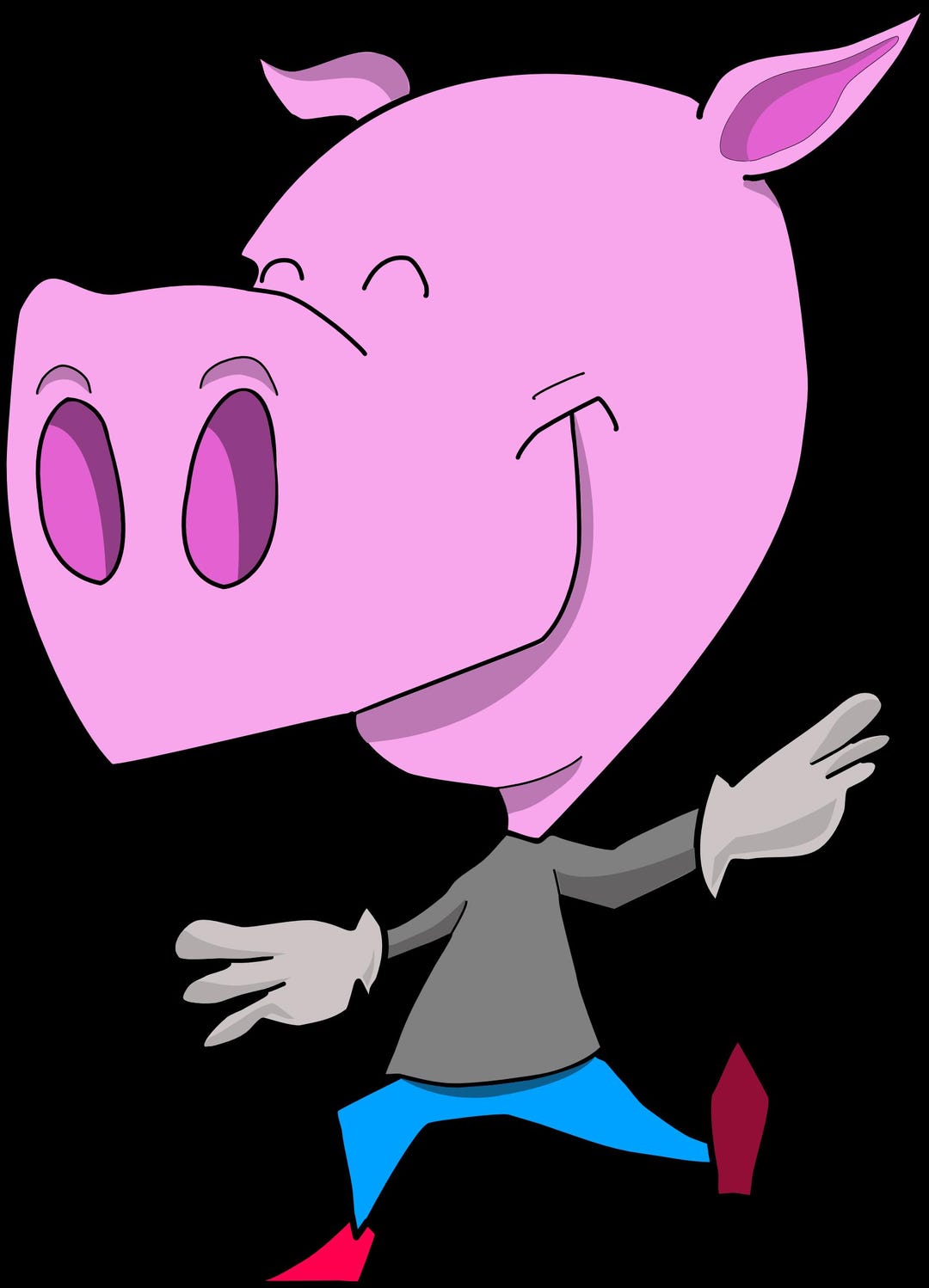 Pig Dancer Sticker (tree Friends Series) - Etsy
