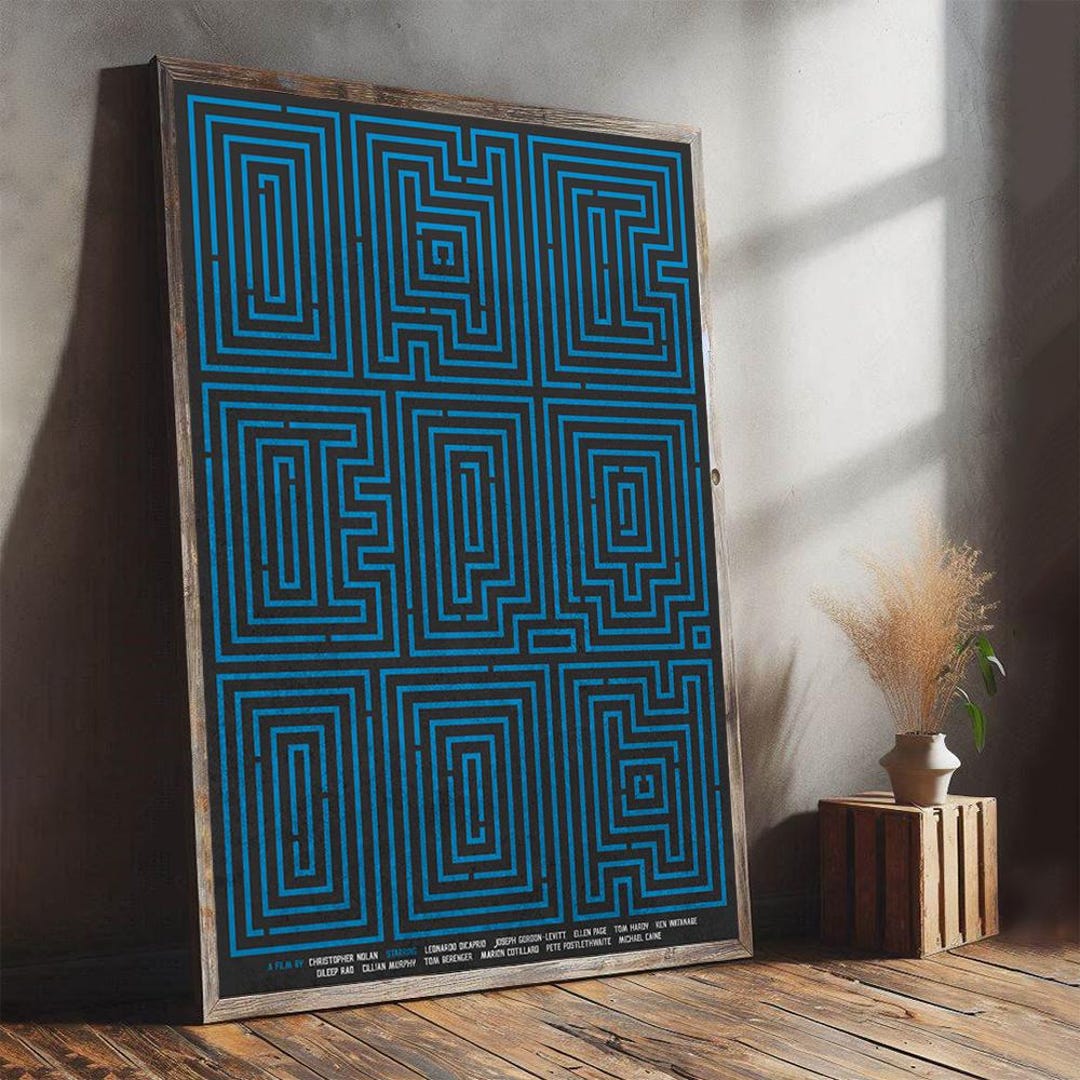 Inception Movie Poster, Classic Vintage Canvas Poster, Home Decor ...