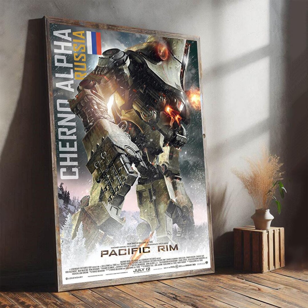 Pacific Rim Movie Poster Cherno Alpha, Classic Canvas Poster, Home ...