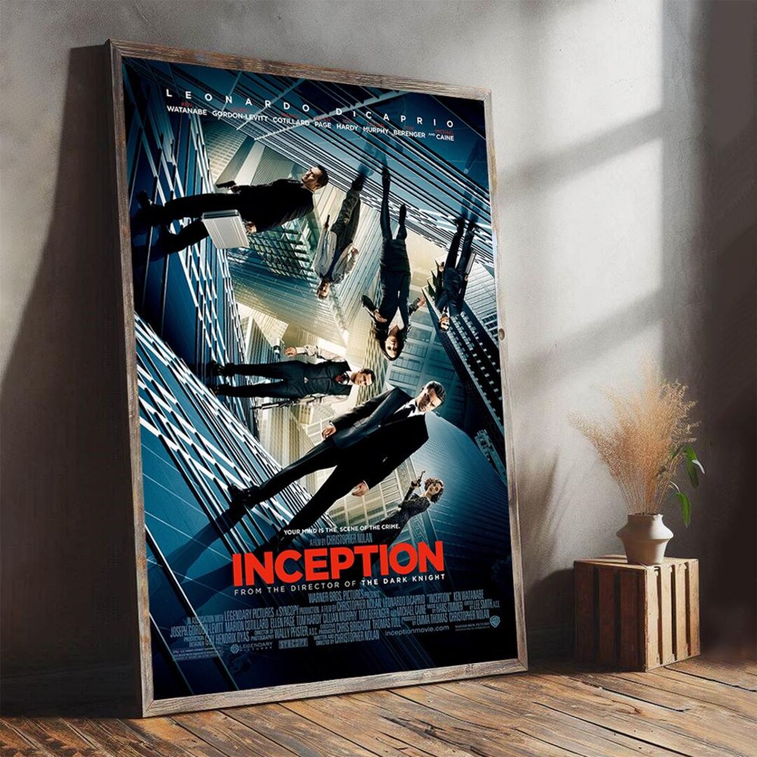 Inception Movie Poster, Classic Vintage Canvas Poster, Home Decor ...