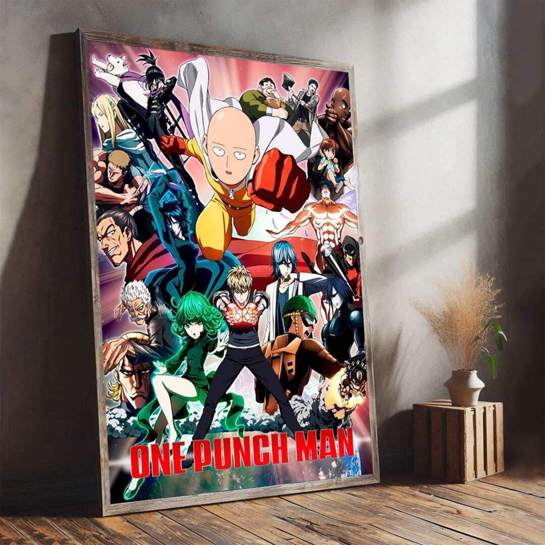 One-punch Man Anime Poster, Classic Canvas Poster, Home Decor, Creative ...