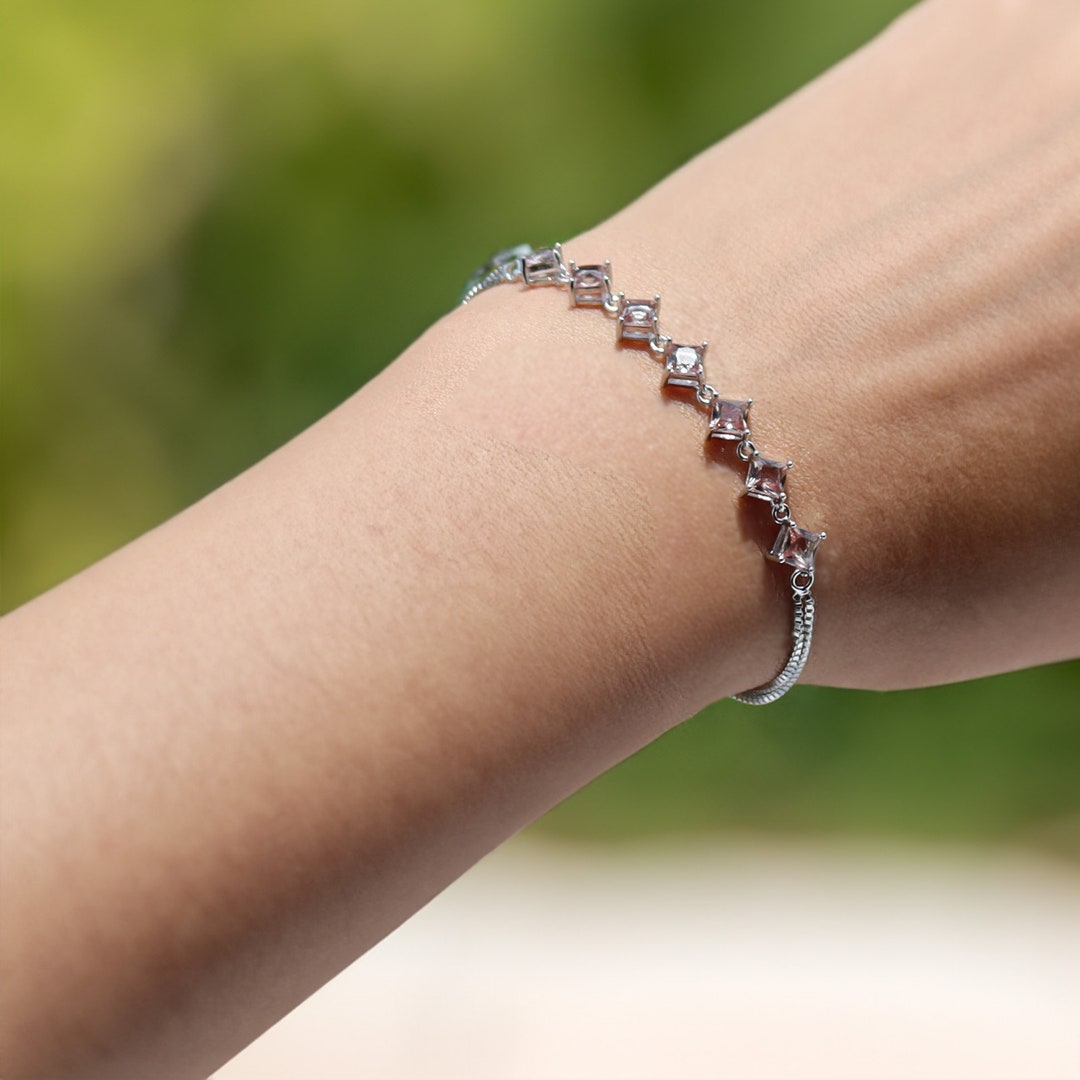 Zultanite Gemstone 925 Sterling Silver Bracelet, Color Changing Turkish ...