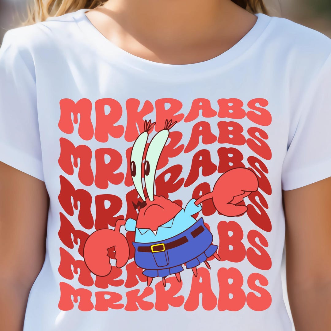 Spongebob Retro Wavy Letters Png T-shirt Design, PNG, Digital Download ...