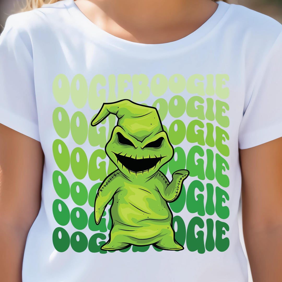 Oogie Boogie Retro Wavy Letters Png T-shirt Design, PNG, Digital ...