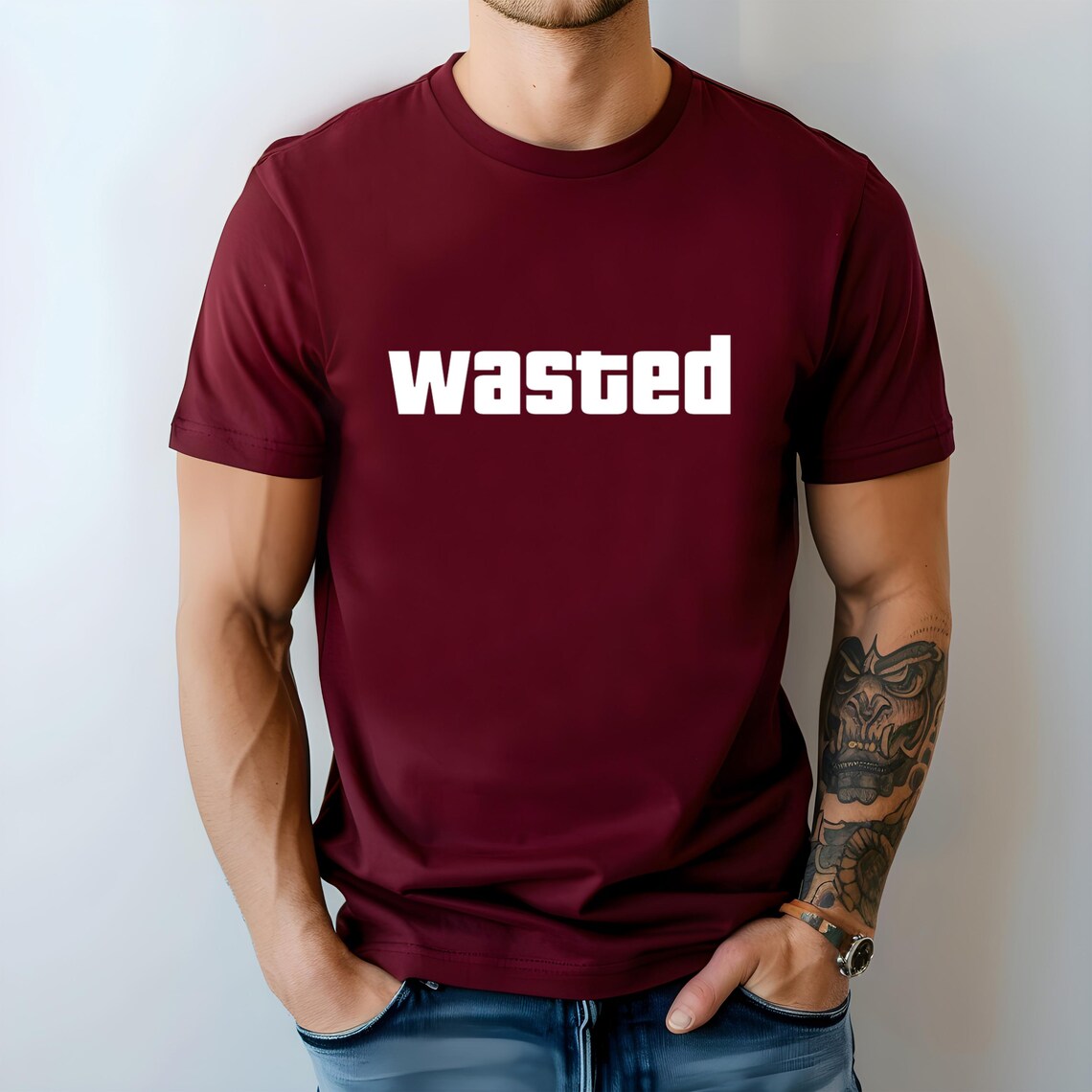 Wasted Shirt, GTA Shirt, Grand Theft Auto, Men's Shirt - Etsy