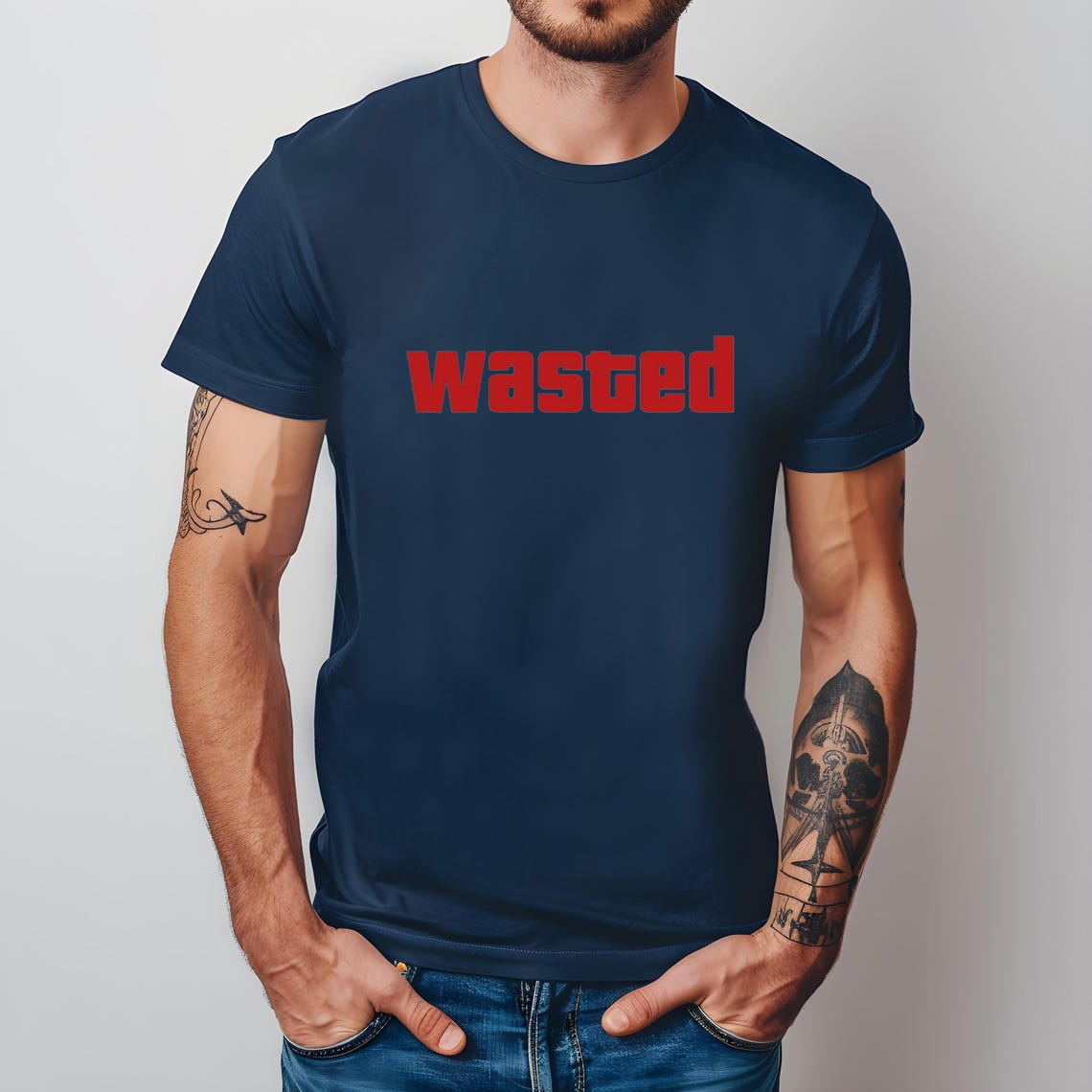 Wasted Shirt, GTA Shirt, Grand Theft Auto, Men's Shirt - Etsy