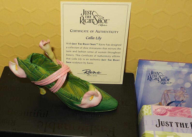1999 Just the Right Shoe calla Lily - Etsy