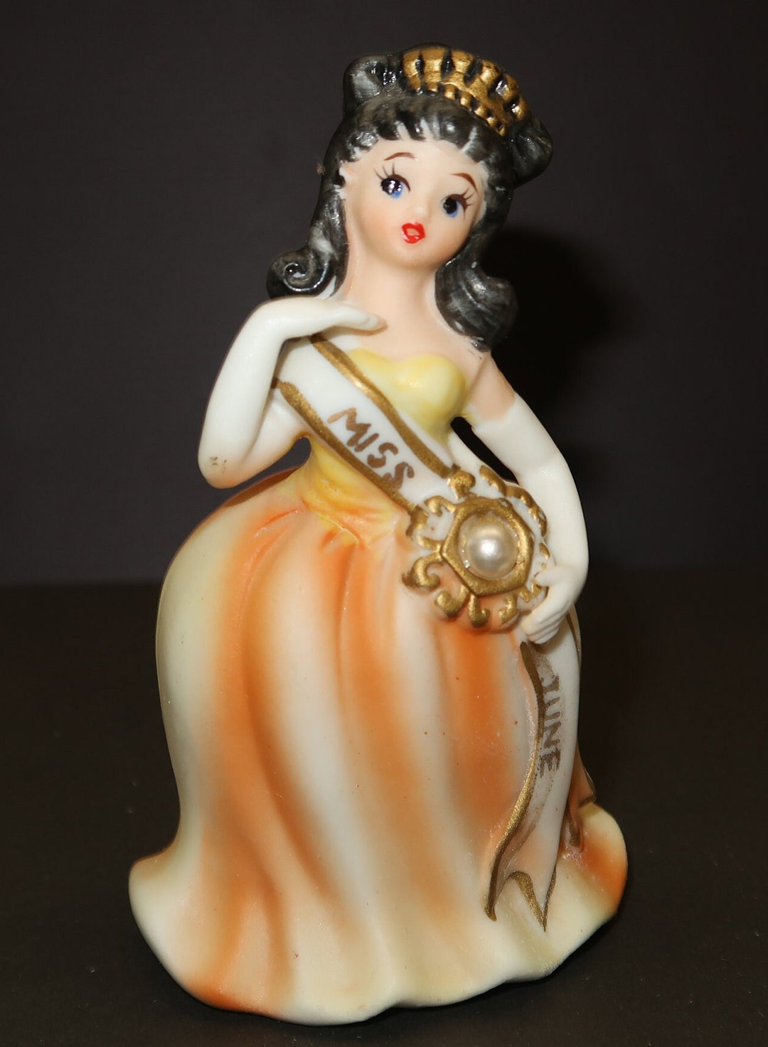 Vtg Geo Z Lefton Miss June Beauty Queen Figurine Hard to Find - Etsy