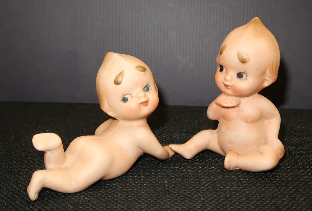 2 Vintage BABIES Ceramic Figurines - Etsy