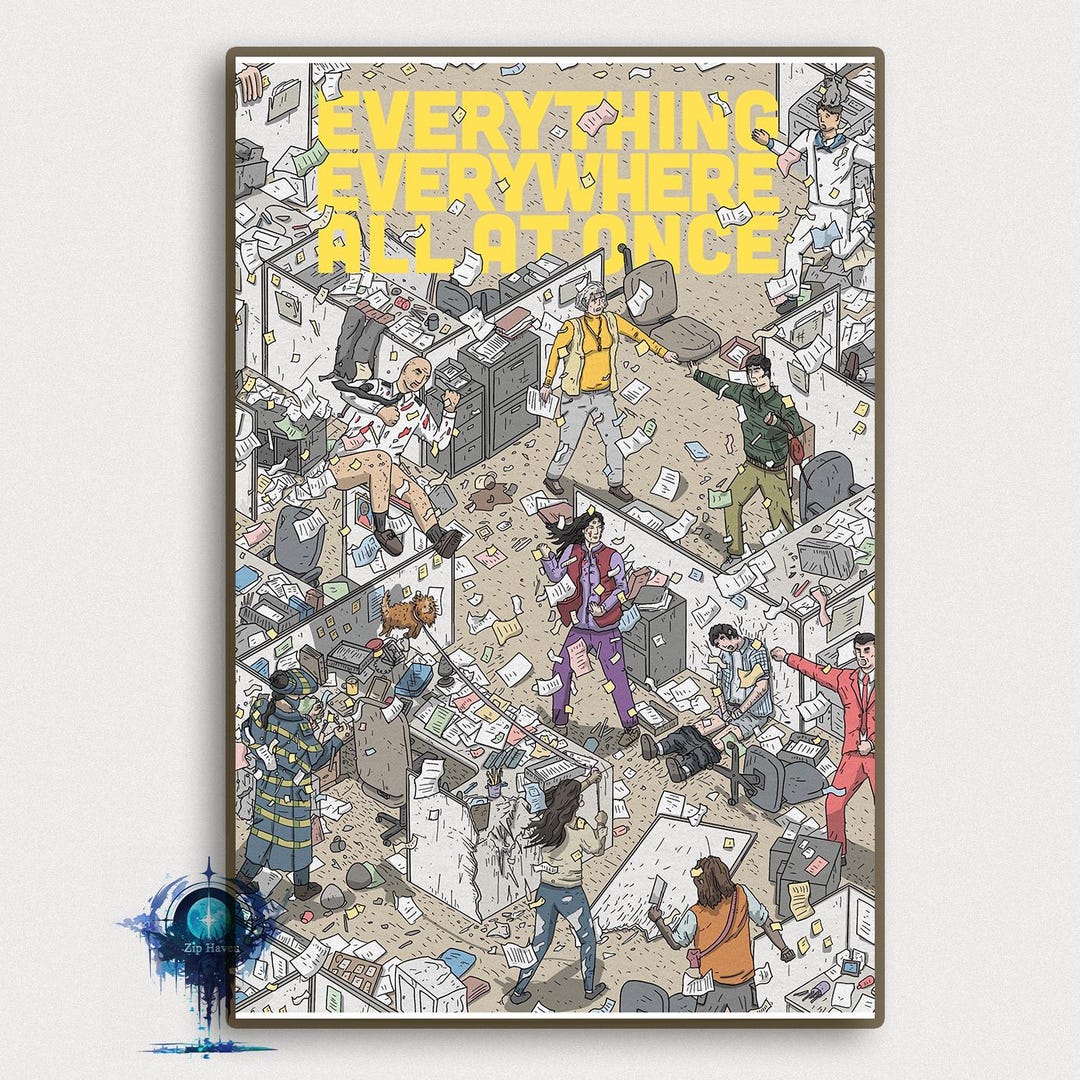 Everything Everywhere All at Once Movie Poster: High Definition Canvas ...